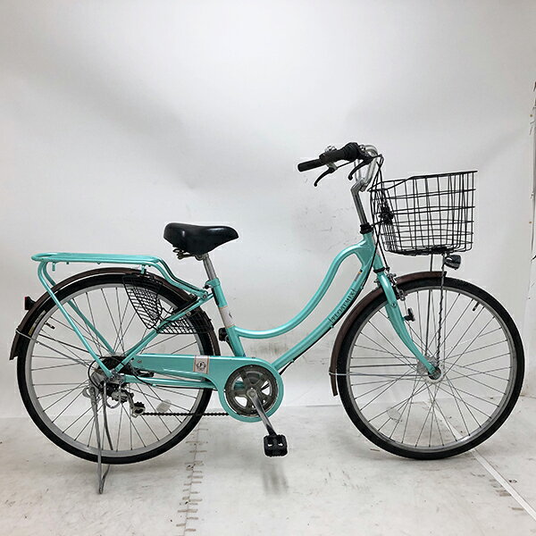 ◇ ◆ ◇ ◆ ◇ 商 品 情 報 ◇ ◆ ◇ ◆ ◇ 【外観ランク】　Bランク 【リユース・中古】　軽快車 【メーカー】　marukin 【タイヤ】　　26インチ 【ギア】　　　外装6段 【カラー】　　グリーン系 LEDオートライト ロー...
