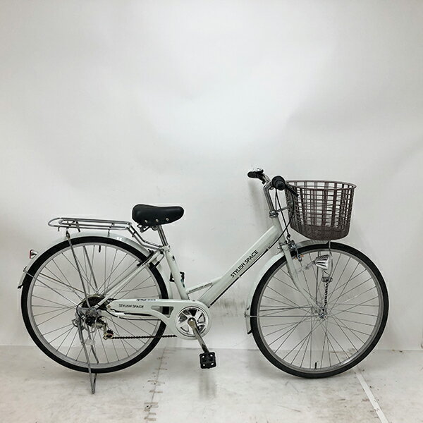 ◇ ◆ ◇ ◆ ◇ 商 品 情 報 ◇ ◆ ◇ ◆ ◇ 【外観ランク】　Bランク 【リユース・中古】　軽快車 【メーカー】　国内メーカー 【タイヤ】　　27インチ 【ギア】　　　外装6段 【カラー】　　ホワイト系 LEDオートライト ローラ...