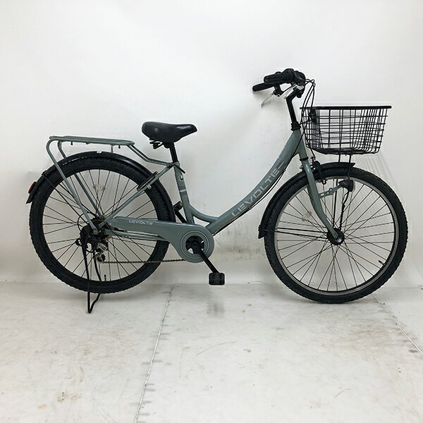 ◇ ◆ ◇ ◆ ◇ 商 品 情 報 ◇ ◆ ◇ ◆ ◇ 【外観ランク】　Bランク 【リユース・中古】　軽快車 【メーカー】　国内メーカー 【タイヤ】　　26インチ 【ギア】　　　外装6段 【カラー】　　グレー系 LEDオートライト ローラー...