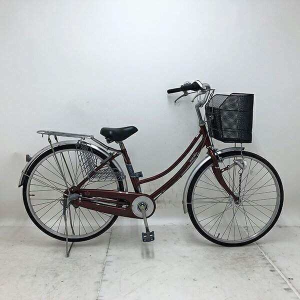 ◇ ◆ ◇ ◆ ◇ 商 品 情 報 ◇ ◆ ◇ ◆ ◇ 【外観ランク】　Bランク 【リユース・中古】　軽快車 【メーカー】　国内メーカー 【タイヤ】　　26インチ 【ギア】　　　内装3段 【カラー】　　レッド系 LEDオートライト ローラー...