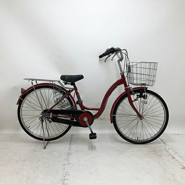 ◇ ◆ ◇ ◆ ◇ 商 品 情 報 ◇ ◆ ◇ ◆ ◇ 【外観ランク】　Bランク 【リユース・中古】　軽快車 【メーカー】　国内メーカー 【タイヤ】　　24インチ 【ギア】　　　内装3段 【カラー】　　レッド系 LEDダイナモライト ローラ...