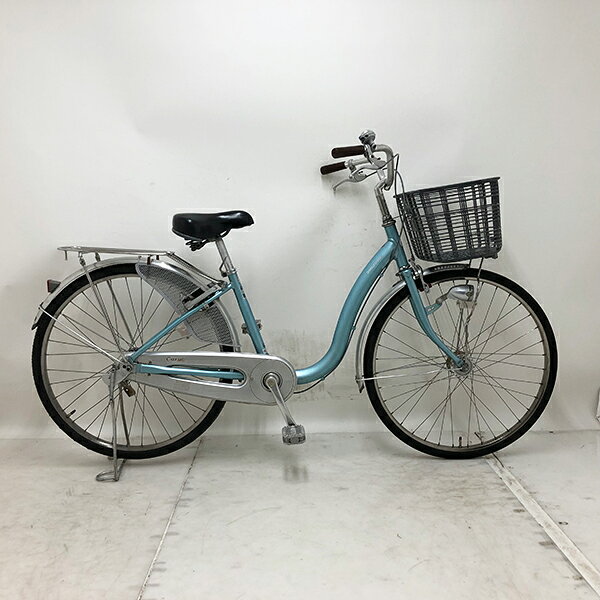 ◇ ◆ ◇ ◆ ◇ 商 品 情 報 ◇ ◆ ◇ ◆ ◇ 【外観ランク】　Bランク 【リユース・中古】　軽快車 【メーカー】　国内メーカー 【タイヤ】　　26インチ 【ギア】　　　変速なし 【カラー】　　ブルー系 LEDオートライト ローラー...