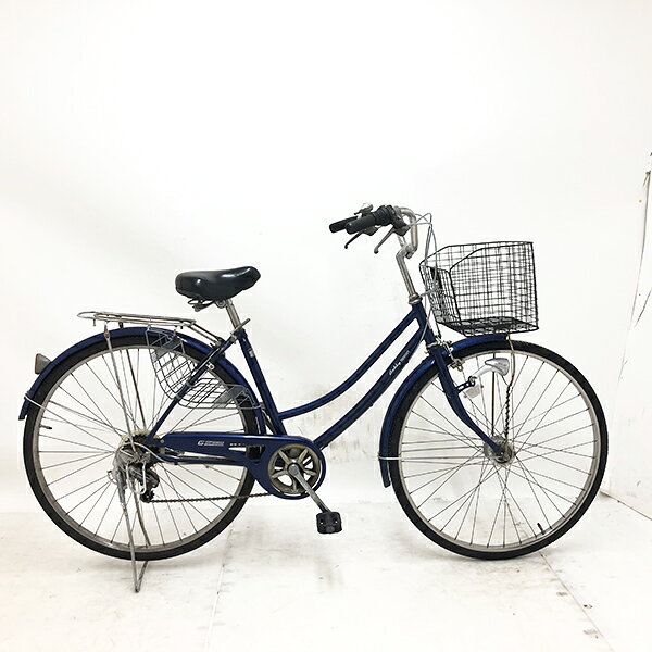 ◇ ◆ ◇ ◆ ◇ 商 品 情 報 ◇ ◆ ◇ ◆ ◇ 【外観ランク】　Bランク 【リユース・中古】　軽快車 【メーカー】　国内メーカー 【タイヤ】　　27インチ 【ギア】　　　外装6段 【カラー】　　ネイビー系 LEDオートライト ローラ...
