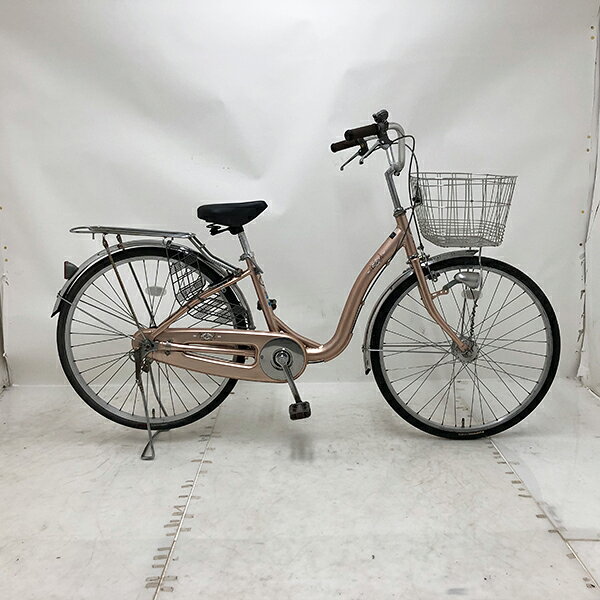 ◇ ◆ ◇ ◆ ◇ 商 品 情 報 ◇ ◆ ◇ ◆ ◇ 【外観ランク】　Bランク 【リユース・中古】　軽快車 【メーカー】　国内メーカー 【タイヤ】　　26インチ 【ギア】　　　なし 【カラー】　　ゴールド系 LEDオートライト ローラーブ...