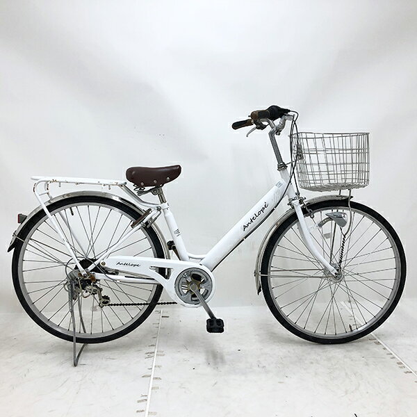 ◇ ◆ ◇ ◆ ◇ 商 品 情 報 ◇ ◆ ◇ ◆ ◇ 【外観ランク】　Bランク 【リユース・中古】　軽快車 【メーカー】　国内メーカー 【タイヤ】　　26インチ 【ギア】　　　外装6段 【カラー】　　ホワイト系 LEDオートライト ローラ...