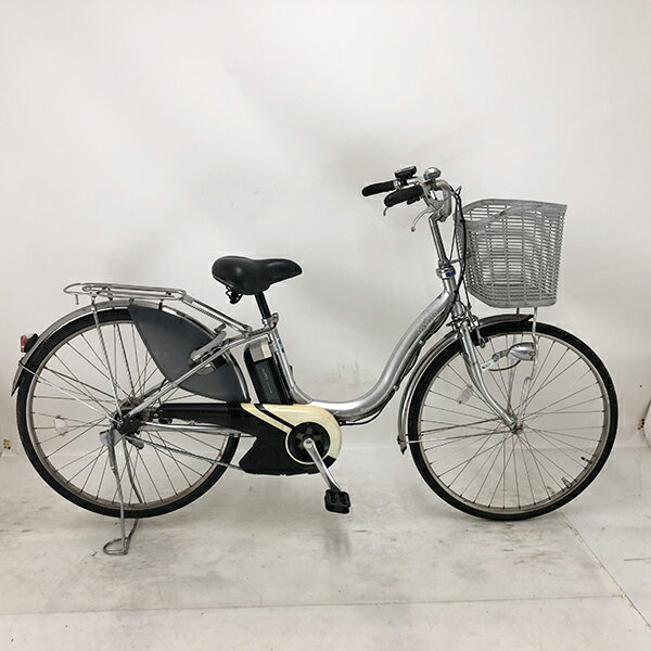 ◇◆◇◆◇ 商 品 情 報 ◇◆◇◆◇ 【外観ランク】　Bランク 【リユース・中古】　電動アシスト自転車 【メーカー】　ブリヂストン 【タイヤ】　　26インチ 【ギア】　　　内装3段 【カラー】　　シルバー系 LEDバッテリーライト ローラ...