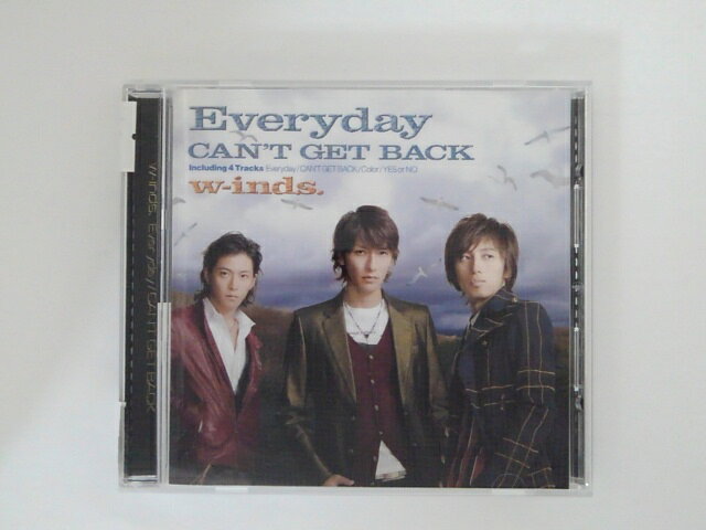 【収録曲】 　【01】Everyday 　【02】CAN'T GET BACK 　【03】Color 　　他全4曲収録 ※歌詞カードに爪の押さえ跡有 〜商品状態に関しまして〜 ●中古商品のため、特典などの付属品、帯はついていない場合がござい...
