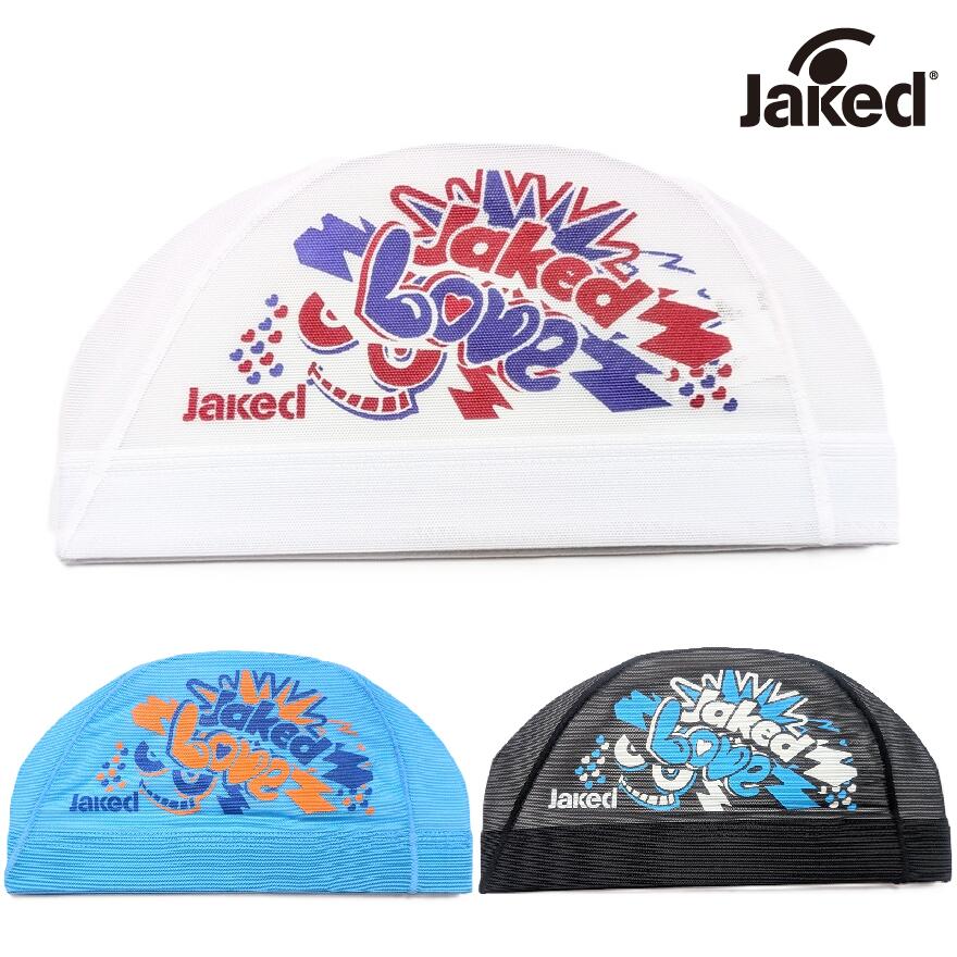 Jaked メッシュキャップ 830456 水泳帽 競泳 スイムキャップ Jaked メッシュキャップ Jakedのメッシュキャップです。2026秋冬モデル■Jaked　ジャケド■品番：830456■カラーブラックシロサックス■サイズ：頭囲...