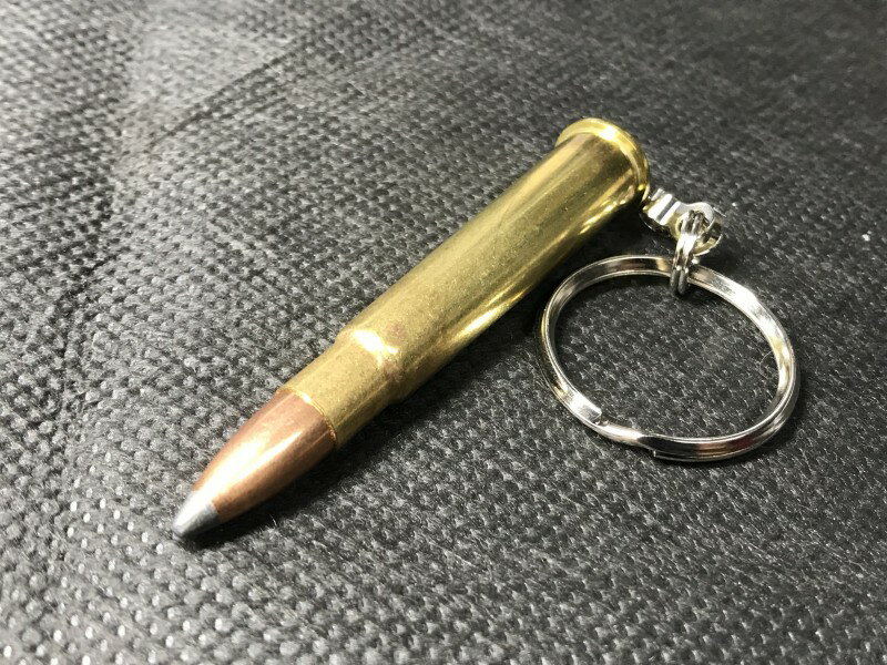 ☆ダミーカートリッジ キーホルダーシリーズ☆ ・19世紀終わりごろから第二次大戦後までイギリス軍で使われ、リー・エンフィールド等に使用された制式ライフル弾 ダミーカートリッジキーホルダー