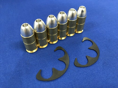 ☆タナカ 1917用 45ACPカートリッジ☆・対応機種:M1917 CAL.45モデル・6発入り・ハーフムーンクリップ付き