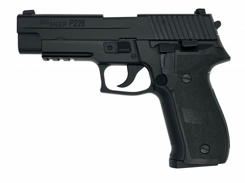 ☆SIG P226 レイルフレーム ガスガン☆ ・ガスブローバック ★SIG P226 レイルドフレーム ◎ハードガンケース付き ●樹脂スライドタイプ ※お断り※ ・説明書等は付属しておりません。