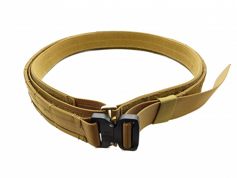 ★W構造のRONINタイプベルト★ ・全面ベルクロ仕様でずれずに動きやすい ・コブラバックルタイプでワンタッチ着脱 ・ベルト幅約4センチ 【ウェストサイズ】約120cmまで/Mサイズ