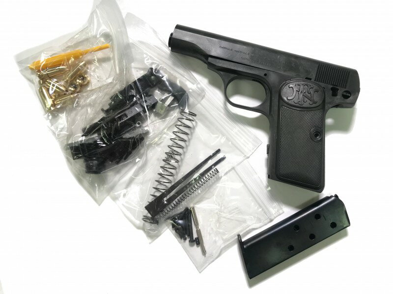 ★M1910モデルガン　発火ブローバック仕様!!★・モデルガン　組立キット・P・F(プラグファイア)ブローバック仕様・詳しい組立説明書が付属していますのでビギナーの方でも安心ですが、磨き、削り等の調整や加工がある程度必要ですので、ご了承の上...