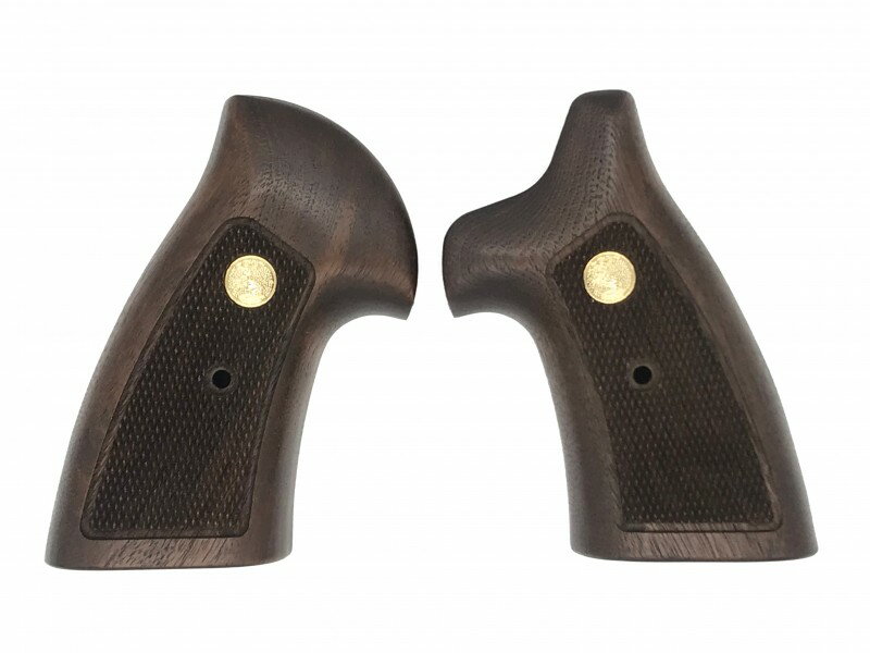 ・マルシン純正品・マルシン ガスガン　コルトアナコンダ、コンストリクター、アンリミテッドリボルバー対応【商品詳細】・材質/ウォールナット