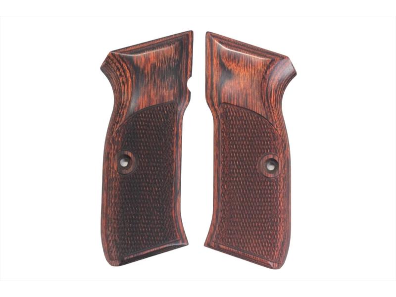 ☆KSC Cz75用 木製グリップ☆ ・KSC Cz75シリーズ用 ・無加工での装着が可能 スクリューは付属しておりませんので本体のものを流用してください。 【材質】天然木(樺) 【仕上げ】バフ研磨、亜麻仁油 ※木製品の為、柄や濃さに個体差...