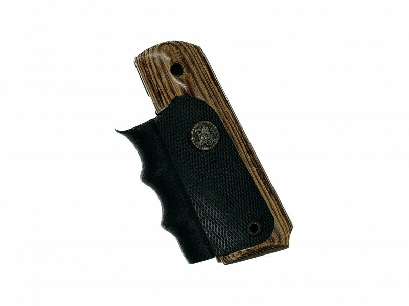 ★木製&amp;ラバーグリップ!★ ・ガバメント用木製グリップ ★アンビセフティ用切り込みあり 〜対応モデル〜 各社リアルサイズ1911モデルに幅広く対応 【商品詳細】 ・品番/00434 ・材質/木製+ラバー ※装着するモデルに応じてグリ...