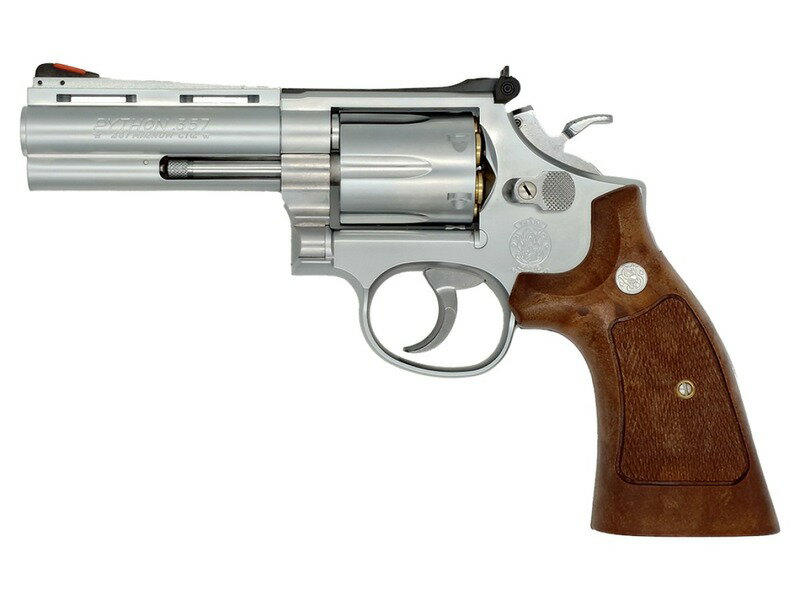 ★S&amp;W Kフレーム+コルト パイソン ハイブリッド リボルバー モデルガン★ 日本では「スマイソン」の名で広く知られるハイブリッドリボルバーをモデルガン化。 精度の高いコルトパイソンバレルを、優れたトリガーメカニズムを持つS&am...