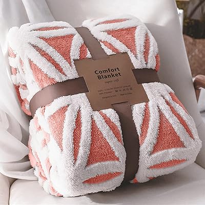 (スレダー) 毛布 掛け毛布 ダブル 発熱二枚合わせ パイル シープ調 ふわふわ 丸洗いOK 抗菌防臭 防ダニ加工 北欧風 プレゼント 秋冬 (180x210cm,コーラル)ブランド色緋色モデルSDR-YGD-coral商品説明【商品概要】...