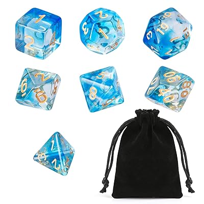 多面体 サイコロ アクリル ダイス 7サイズ クトゥルフ神話TRPG (ブルー)ブランド色ブルーモデル商品説明【商品概要】ダイスサイズ：1.5cm-2cm；カラー：ブルー多面体ダイス：1-D4, 1-D6, 1-D8, 1-D10, 1-T...