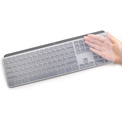 Logitech MX Keys S ワイヤレスキーボード/Logitech MX Keys Advanced Wireless Keyboard/Logitech Craftキーボード用キーボードカバー 超薄型シリコンキーボード保護アクセ...