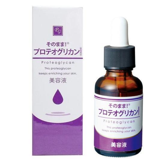 商品名 そのまま！プロテオグリカン 20ml 美容液 商品説明 ハリ・弾力不足でお悩みの方に・・・ 弾力をあたえて、もっちり素肌へと導く美容液です。 鮭の鼻軟骨から抽出まるでスポンジのような優れた保水力を保つ、大注目の美容成分配合！ ハリと...