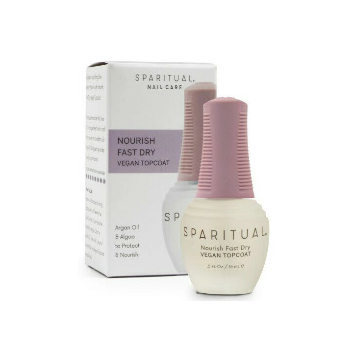 商品名 スパリチュアル ファストドライ トップコート 内容量 15ml 商品説明 ●アルガンオイル、海藻エキス、ルイボスエキス配合のトップコート。 ●爪に潤いを与えながら高光沢に仕上げます。 キーワード 【ブランド】 スパリチュアル SPA...