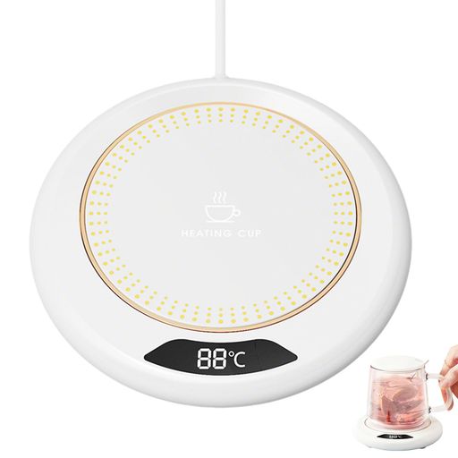 【3段階温度調節で多様な飲み物に対応】本製品は55°C、65°C、75°Cの3段階温度調節機能を搭載し、季節や飲み物のニーズに応じて温度を精密に制御します。冬のホットドリンクから夏のぬるめのコーヒーまで、あらゆる飲み物に最適です。加熱面積は...