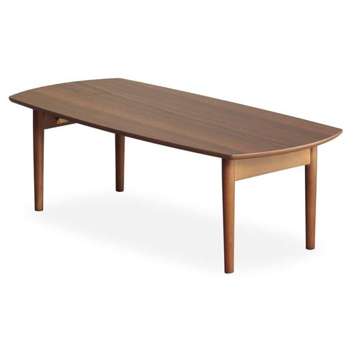 [サイズ]本体:幅105x奥行50x高さ35cm / 折りたたみ時:高さ9.5cm 本体重量:10kg [材質]天板:プリント紙化粧繊維板、UV塗装 / 脚部:天然木、塗装 色:ブラウン 折りたたみ式 / 耐荷重:天板15kg / 完成品