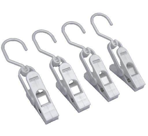 サイズ:3.7x14.6x4.5cm 本体重量:17g 本体:PP、バネ:鉄、クッション:エラストマー 原産国:日本 4個入 制限荷重:1個0.5kg