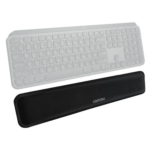 ✅【製品仕様&amp;高品質素材】OSIITOSUリストレスト キーボードの製品サイズはL43*W8.5*H2.5cm、重さ:135g;表面材質:非粘着性と通気性のあるライクラで柔らかく吸汗性に優れています。内部:メモリーフォームで変形しに...