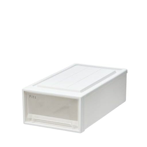 ロングセラーアイテムの「フィッツケース」がリフレッシュ!TSPP対象商品 有効内寸:(約)幅24.9x奥行48.6x高さ13cm 積み重ね使用:4段まで可能 引き出し耐荷重:(約)1.8kg 全体耐荷重:(約)14kg