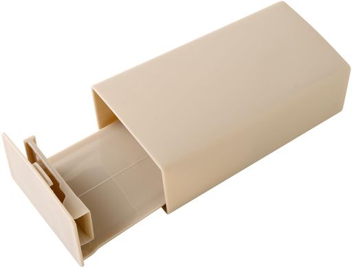 サイズ(約):本体/幅8.5x奥行5.5x高さ15.5cm、トレー/幅8.5x奥行5.5x高さ14.5cm、カッター/幅3.5x奥行1x高さ7cm、セットサイズ/幅8.5x奥行5.5x高さ16cm 本体重量(約):120g 素材・材質:本体...