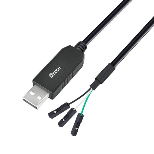 FTDIのUSB-TTLシリアルコンバータケーブルです。見た目はコネクタが付いたUSBケーブルですが、USB-Aコネクタ部分にFT232RLが内蔵されています。基板上にピンヘッダを用意するだけで、PCとのシリアル通信が可能となります。「普段...