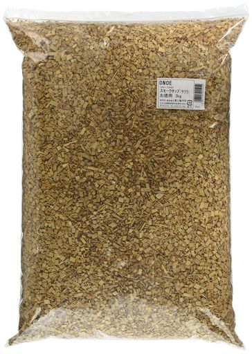 個性的は強い香りでどんな食材にもマッチします 容量:3.0kg 主成分:サクラ 原産国:日本 ブランド:尾上製作所(ONOE)
