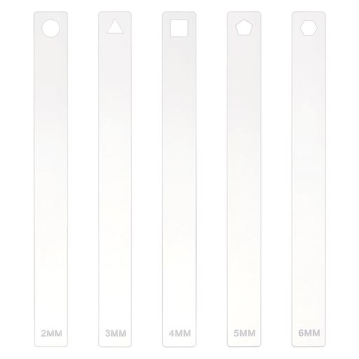 [詳細サイズ]--この製品には2つのスタイルがあり、丸穴2mm、三角穴3mm、四角穴4mm、五角形穴5mm、六角形穴5.5~6mmの各スタイルが5つずつあり、様々な形状の粘土作品を作るのに非常に適しています。 [高品質のアクリル素材]--粘...