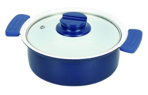 製品サイズ:(約)幅24.5x奥行19x高さ10cm 本体表面加工:内面/セラミック塗膜加工、外面/焼付け塗装、素材・材質:本体/アルミニウム合金、はり底/ステンレス鋼(クロム16%)(底の厚さ2.3mm)、ハンドルカバー/シリコーンゴム(...