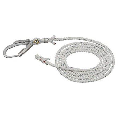 3ツ打テトロンロープ(赤芯入り)直径16mm大型フック付き全長(m):10 ロープ:テトロン(赤芯入り)フック:スチール 原産国:日本