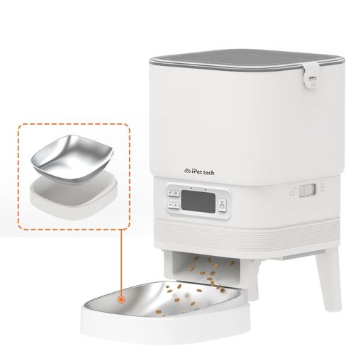 インドア ◆定時定量1日6食iPettech自動給餌機は、一日1~6回の給餌が可能です。各ポーションは1~16の間で設定できます。一度タイマーを設定すれば、毎日繰り返し自動で給餌が行われ、餌やりの手間を軽減します。給餌設定前に、ロックボタン...