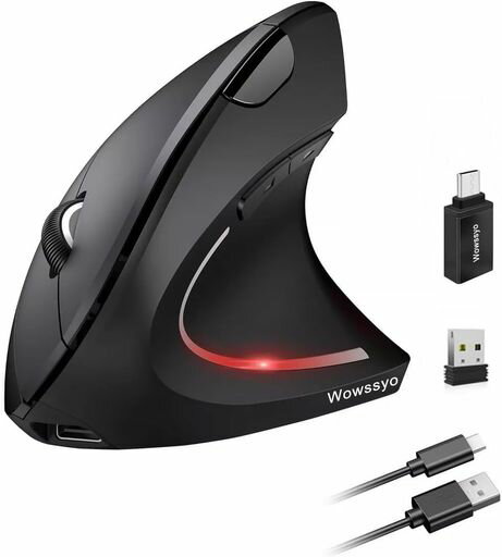 ✅こんにちは、Wowssyoブランドのエルゴノミクスマウスへようこそ。このマウスは手首の疲労を軽減し、快適な操作感を提供します。 ✅マウス:従来のケーブルなしでどこでも使用できる充電式マウスです。 ✅人間工学と快適さ:このアップライトマウス...