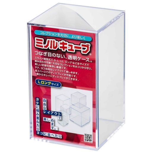 本体素材には、強化スチロール樹脂を採用。 高い透明度で閉じるとつなぎ目が見えない360°クリアな視認性を保ち、サイズ違いを組み合わせてもすっきりディスプレイできます。 スライド開閉式(45度エッジ構造)により簡単に開け閉めでき、大切なコレク...