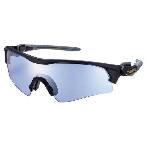 フレームカラー:マットブラックxマットグレイxマットグレイ レンズカラー:シルバーミラーxULアイスブルー(裏面マルチコート) 可視光線透過率:27%(晴天~曇天向き) UVカット率99.9%以上 サイズ:高さ4.5cm横幅15.3cm/重...