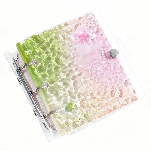 【夢幻グラデーションが目を引く】この波紋模様の透明ワングリッドカードホルダーは、独特の【夢幻グラデーション】ピンクグリーン配色を採用。波紋模様の透明デザインは、おしゃれ感満載で、インスタ映えも抜群。全面透明のワングリッドカバーで、内部に収納...