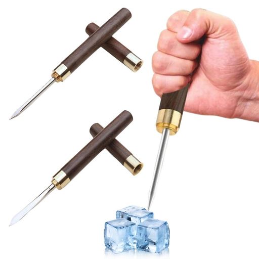 【商品紹介】木製ハンドルとステンレス鋼製先端部を備えた茶道具セット(2個入り)。針状ヘッドで茶餅分割、刀状ヘッドで氷塊除去や茶葉ほぐしに最適。滑らかな木製握りは持ち心地良好で、茶事や飲み物作りの際に便利なツールとして活躍します。 【商品サイ...