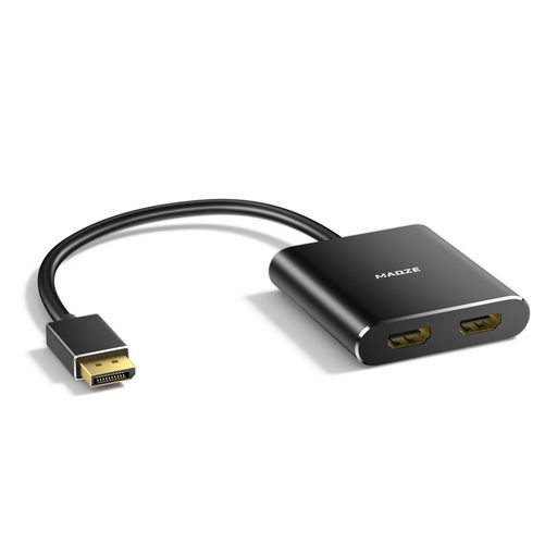 PC 【DisplayPort to HDMI 変換 アダプター(分配器)】本製品はDisplayPort(DP)出力から2台のHDMIディスプレイに接続できるDP to HDMI 変換 アダプターです。DisplayPort 1.2を搭載...