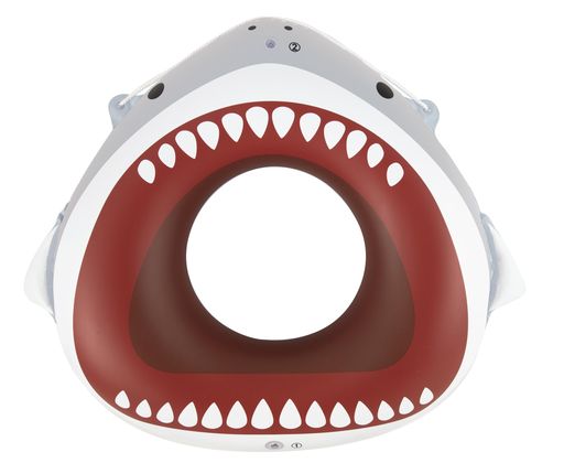 まるでサメに食べられているような変形浮輪