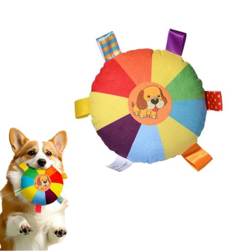 【優れた製品】当社のぬいぐるみペットおもちゃは、耐摩耗性非毒性フランネルとPPコットンの詰め物で作られており、噛みつきに強く、色あせせず、洗濯可能で、素早く反発します。 【楽しいインタラクティブ】ぬいぐるみのおもちゃはフリスビーのような形を...