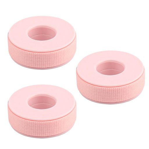 【製品情報】3巻、サイズ:1.25 cmx9 m、色:ピンク。 【材質】柔らかく微細な気孔を持つテープは、通気性が高く肌に密着、残留物や剥離時の皮膚への負担が少ないです。 【はがしやすい】ハサミを使わず、必要な長さに手で引き延ばし、横方向に...