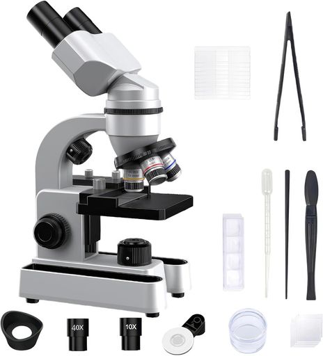【多倍率調整できる顕微鏡:40x〜1600xで細部まで観察】本顕微鏡は40x〜1600xの倍率に対応し、植物・昆虫・繊維・微生物などの微細構造をより鮮明に観察できます。粗動・微動のダブルフォーカスで焦点合わせがしやすく、自由研究や家庭学習、...
