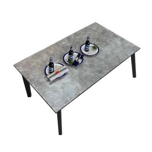 ダイニングテーブルサイズ:幅150cmx奥行85cmx高さ71cm 天板厚み:4cm 素材:テーブル/強化ガラス国産天板・ポプラ材脚 梱包個数:2個口 生産:天板/国産大川家具工場製造組み立て品:テーブル組立品(脚取り付け)