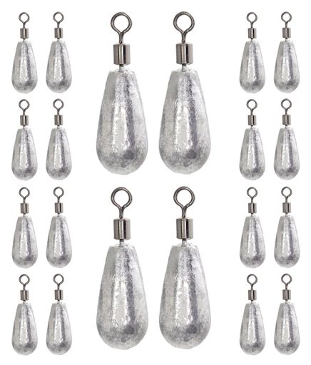 硬度を高める為の合金成分を高め、通常の鉛よりも高硬度に成型。削り、変形、感度に優れた仕様になります。 通常の鉛では不可能な、感度(硬度)と根掛かり回避性能を手に入れました。スイベル内蔵で、不快なライン絡みなどのトラブルを軽減いたします。スロ...